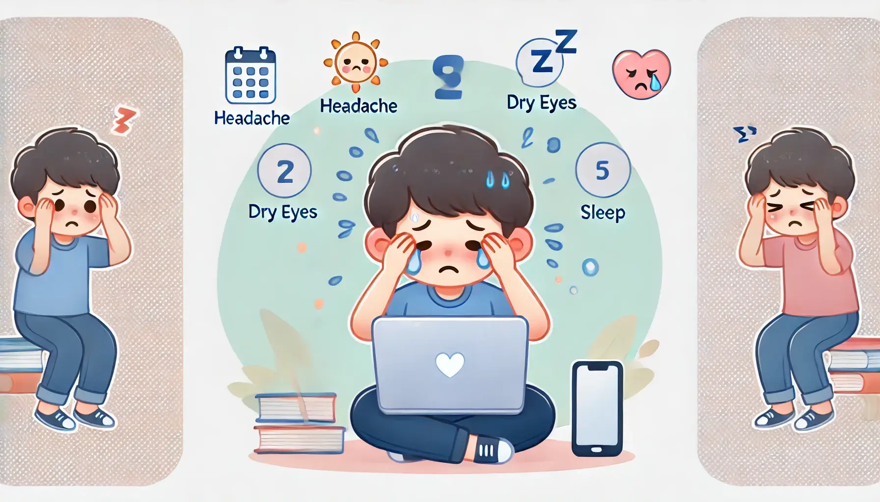 Digital fatigue symptoms - Science Behind the Strain - Funda Fry