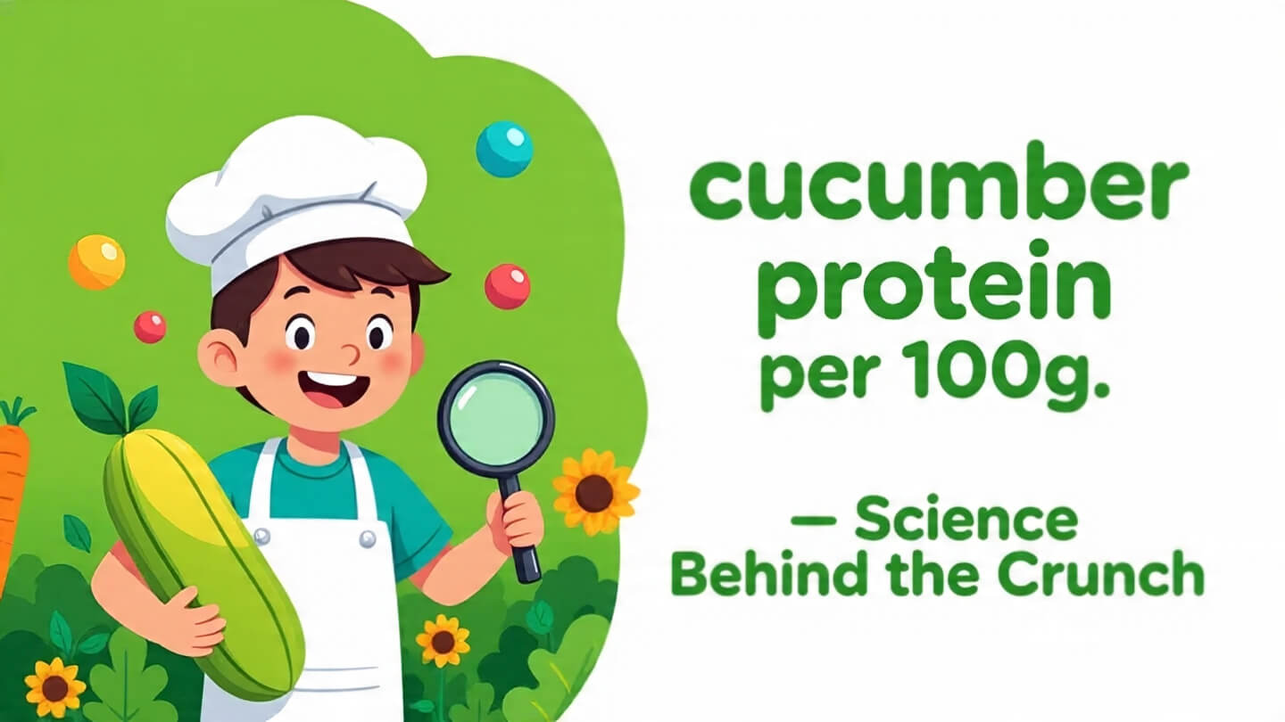 Cucumber protein per 100g - Science Behind the Crunch - Funda Fry